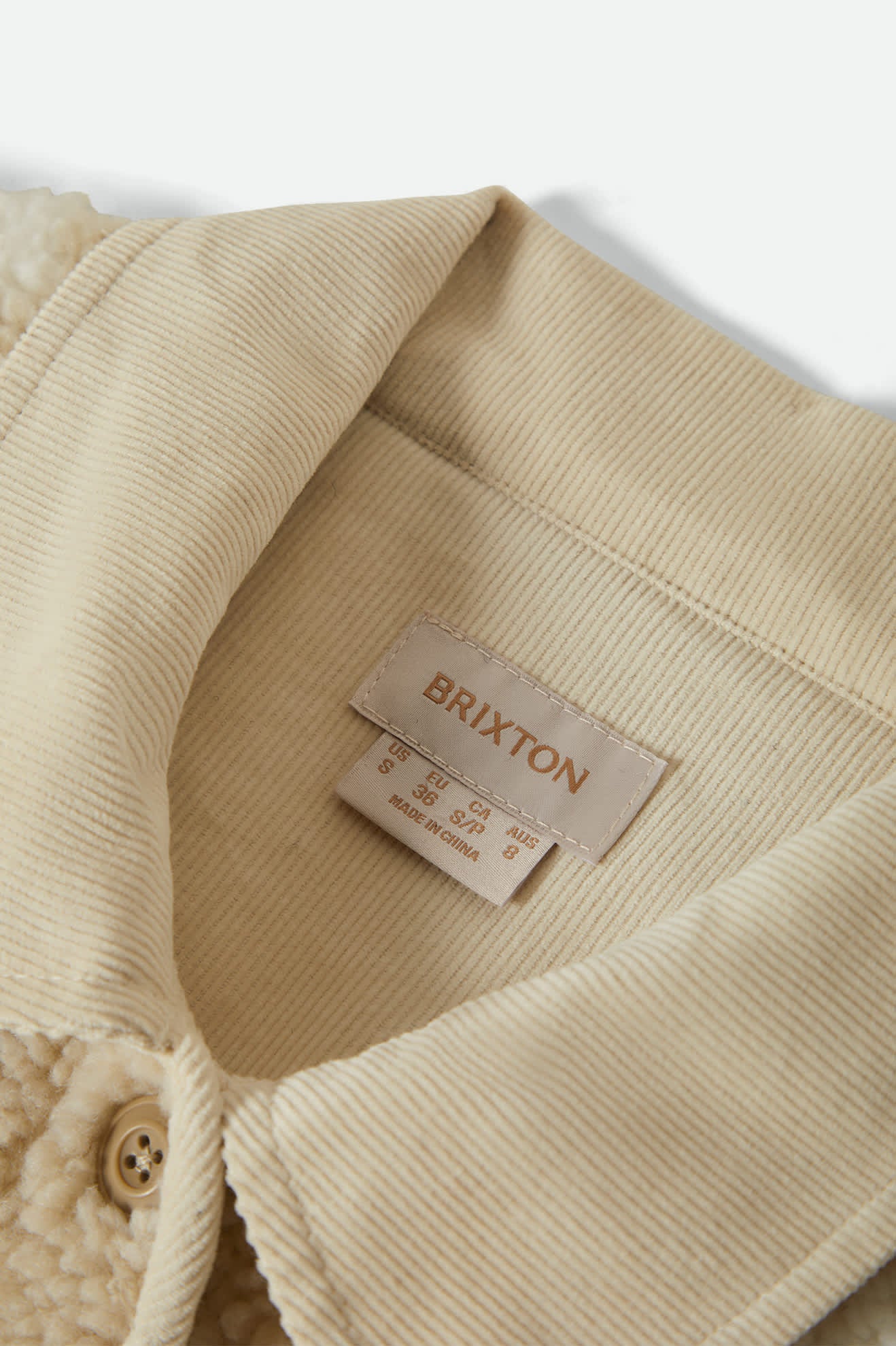 Delilah Sherpa Jacket - White/Natural Finish Line Checker - Welcome To ...