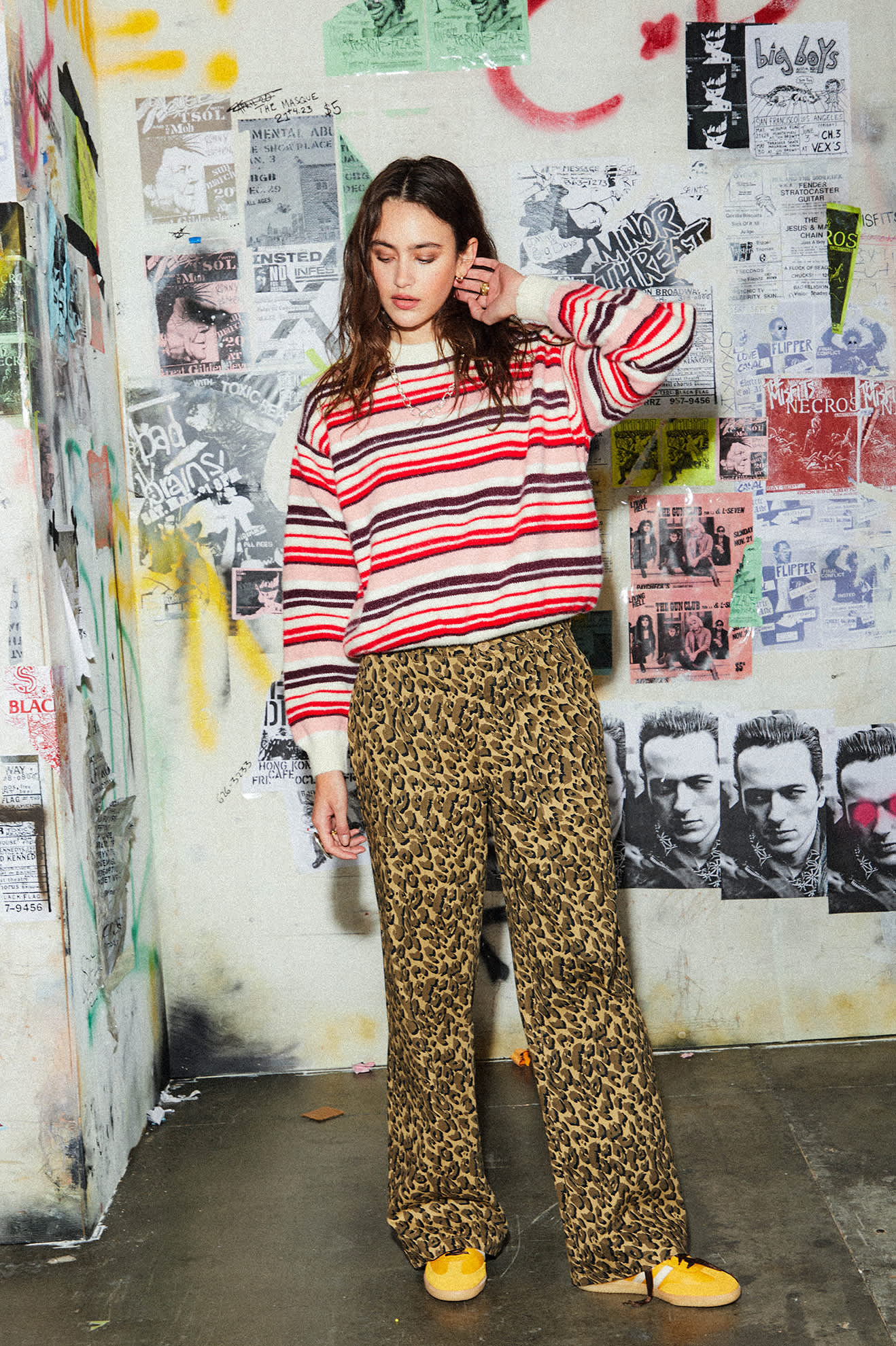 Cozy Crew Sweater - Multi Stripe - Welcome To Brixton